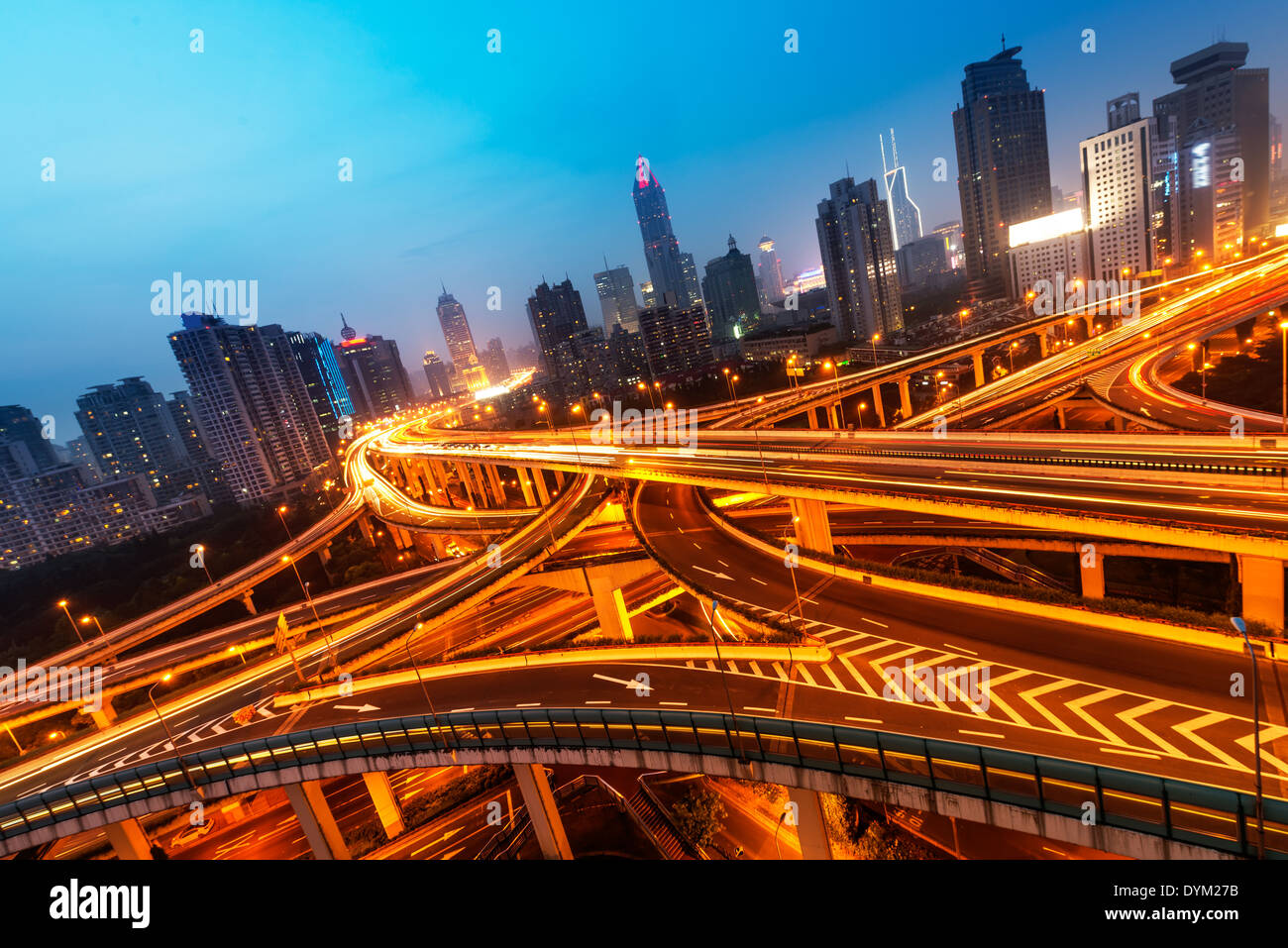 Shanghai interchange road hi-res stock photography and images - Alamy