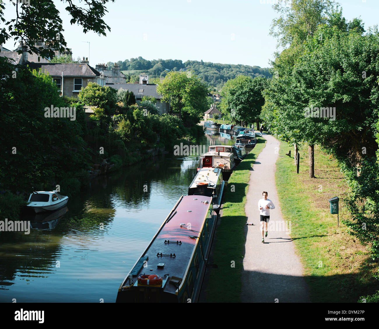 Bathwick HIll, Kennet & Avon Canal Bath England Stock Photo - Alamy