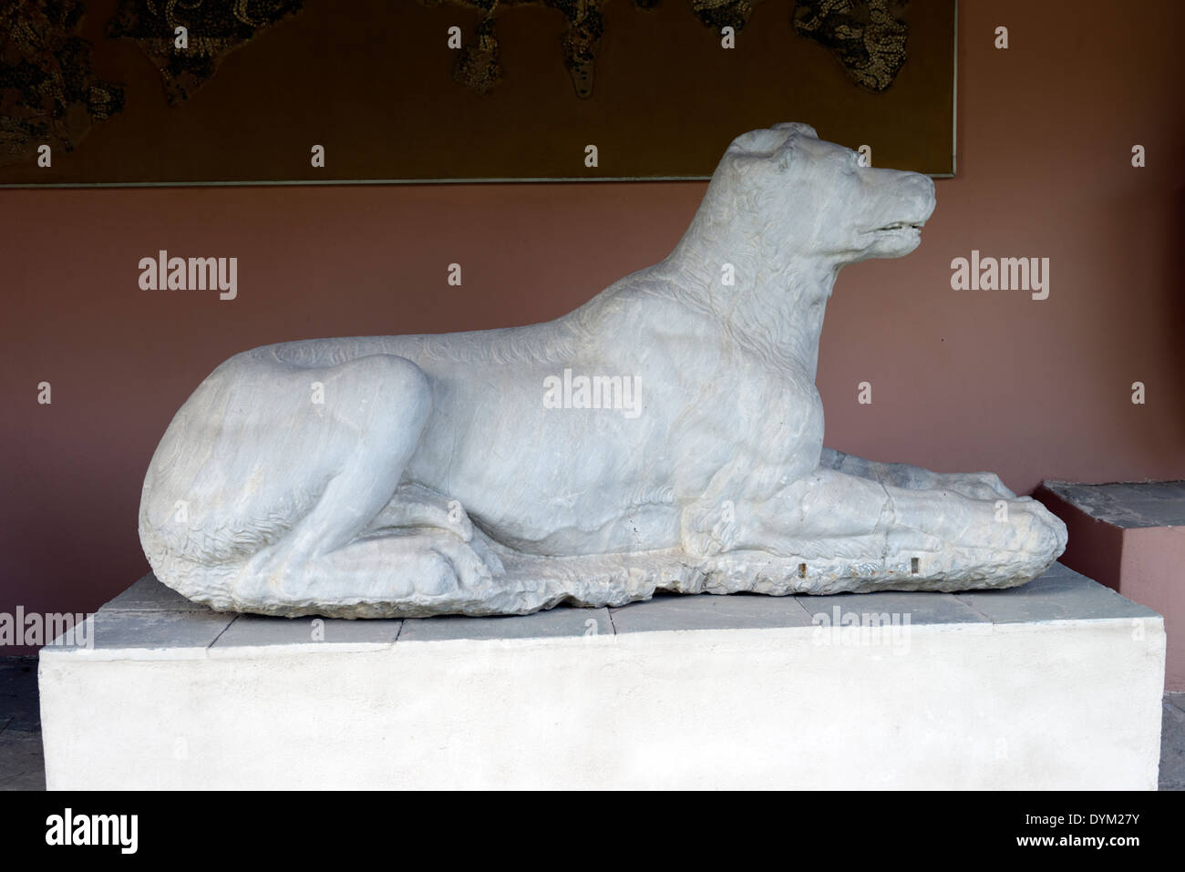 Molossian hound set as akroterion on grave enclosure Lysimachides Dates ...