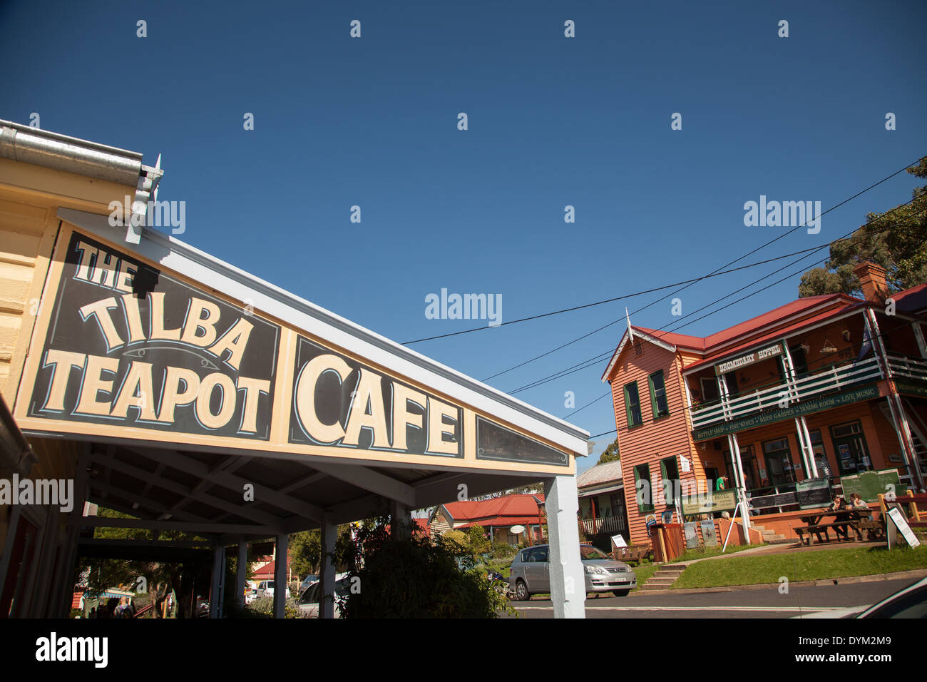 Rustic traditional shops in Tilba Tilba, New South Wales Stock Photo ...