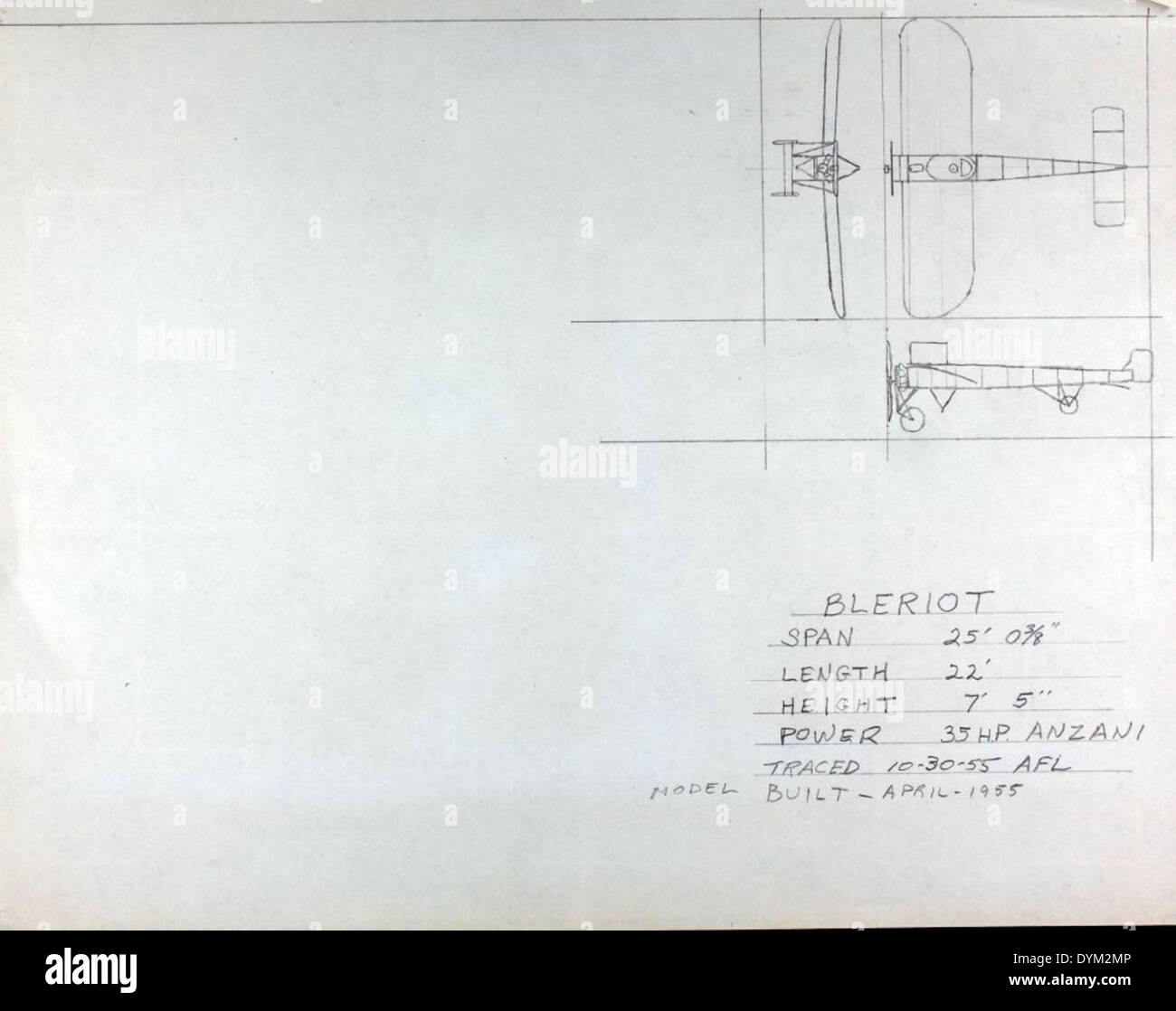 The Bleriot Model Sketch showcases the innovative design of Louis ...