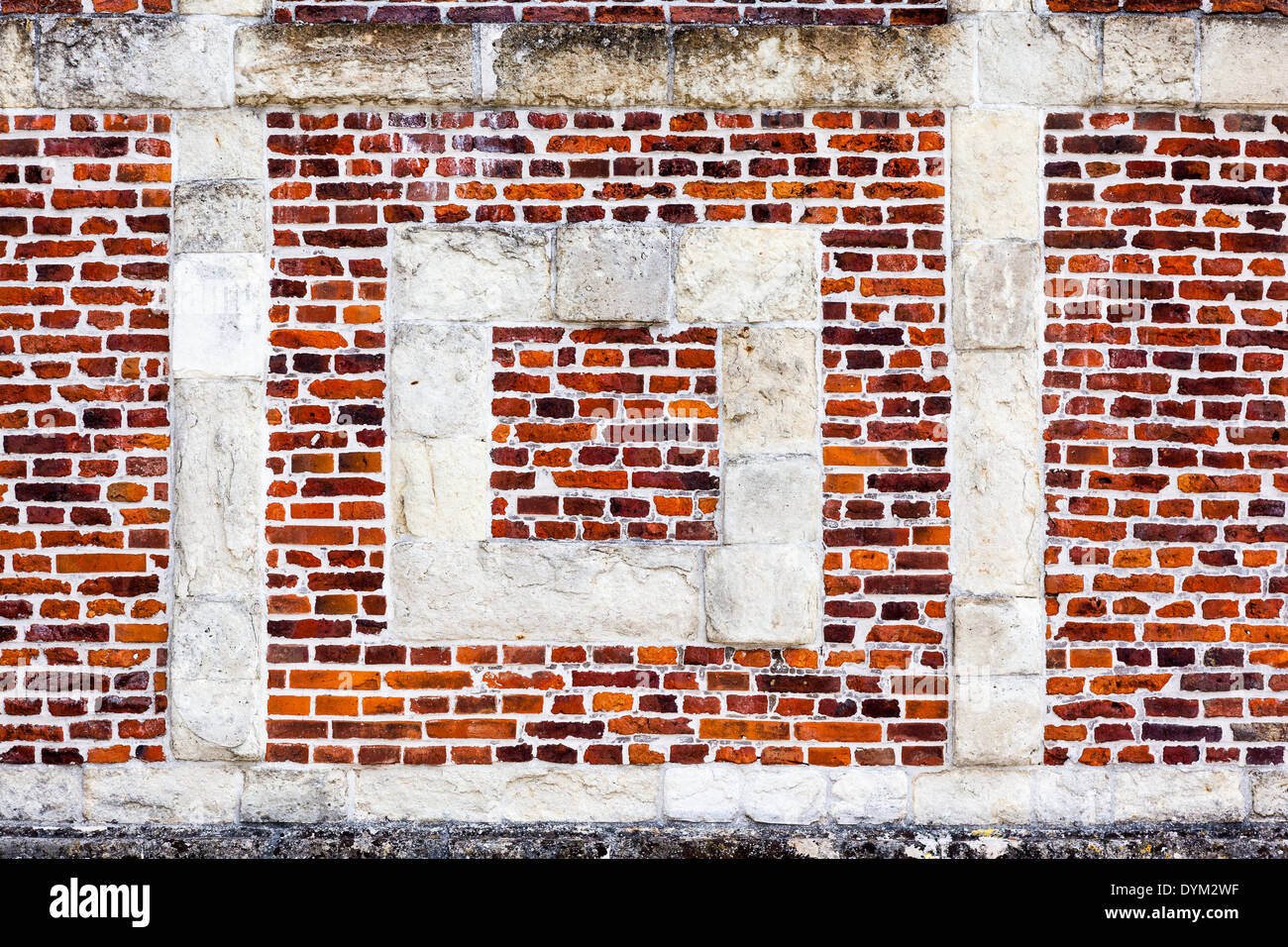 a stone wall is built of stone and mortar Stock Photo - Alamy