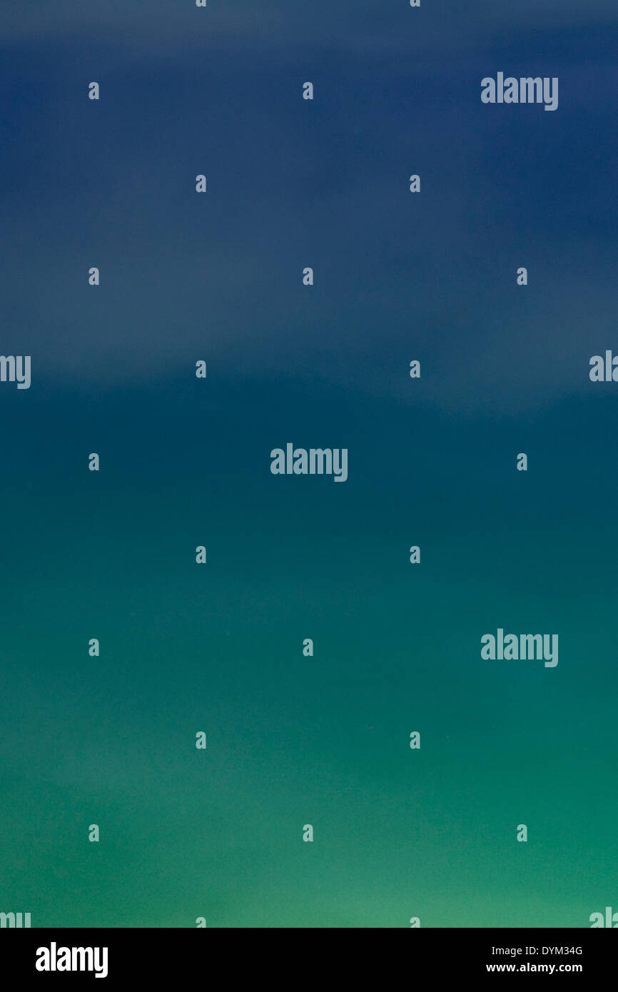 Blue into green on a car bonnet Stock Photo - Alamy