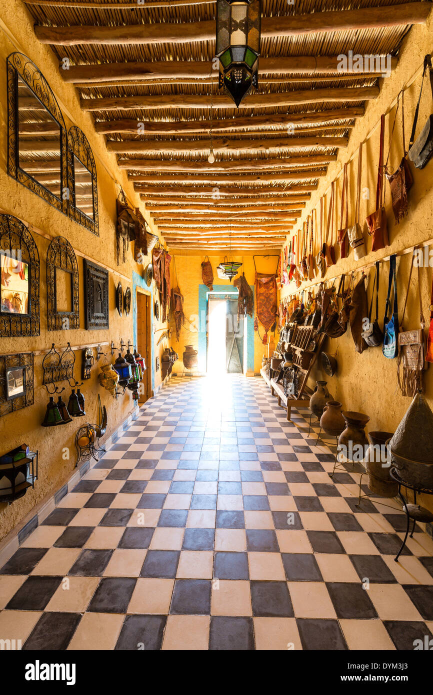 A colorful bazaar in Merzouga, Morocco, Africa Stock Photo - Alamy