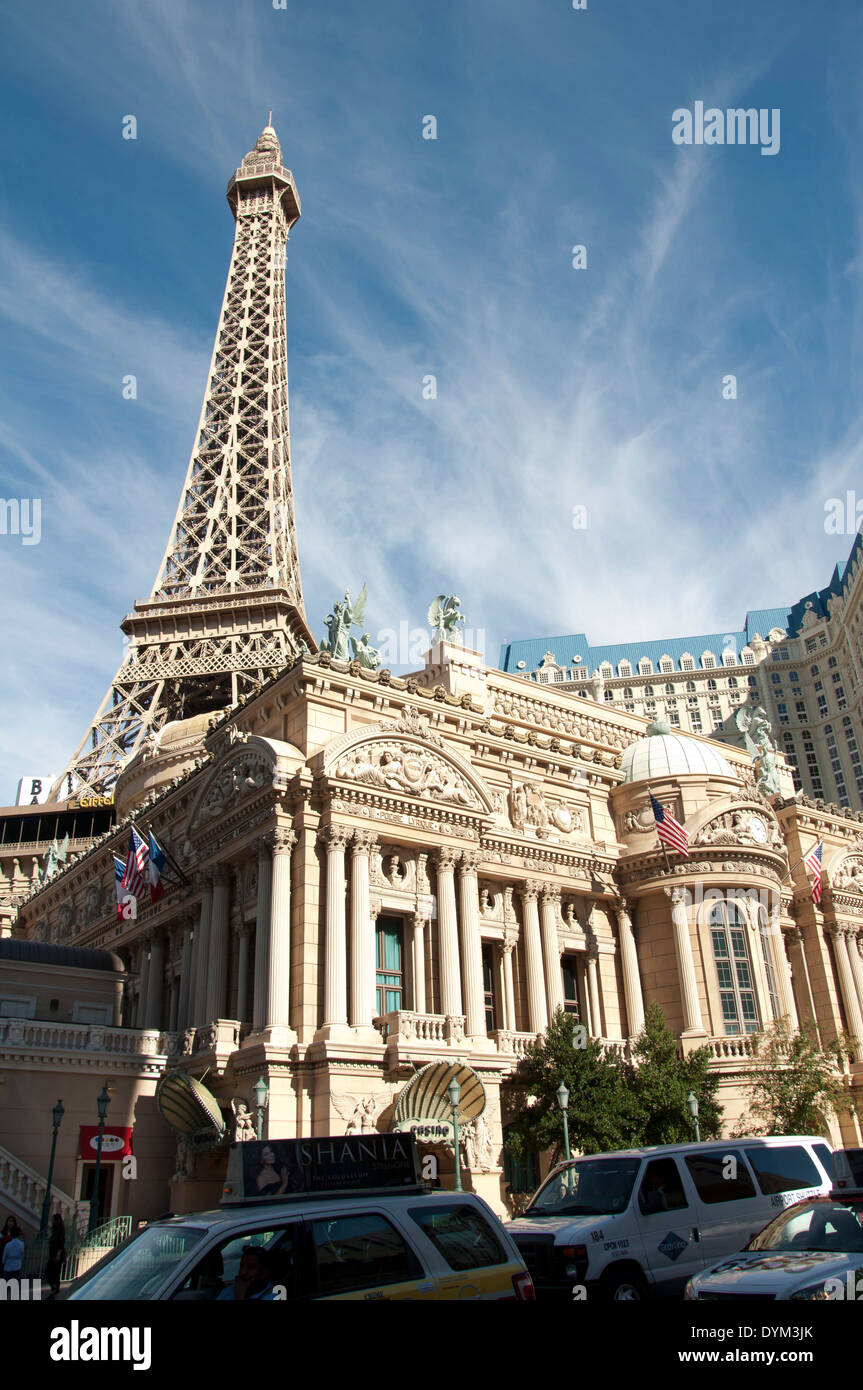 Las Vegas Eiffel tower The Paris Hotel Stock Photo - Alamy