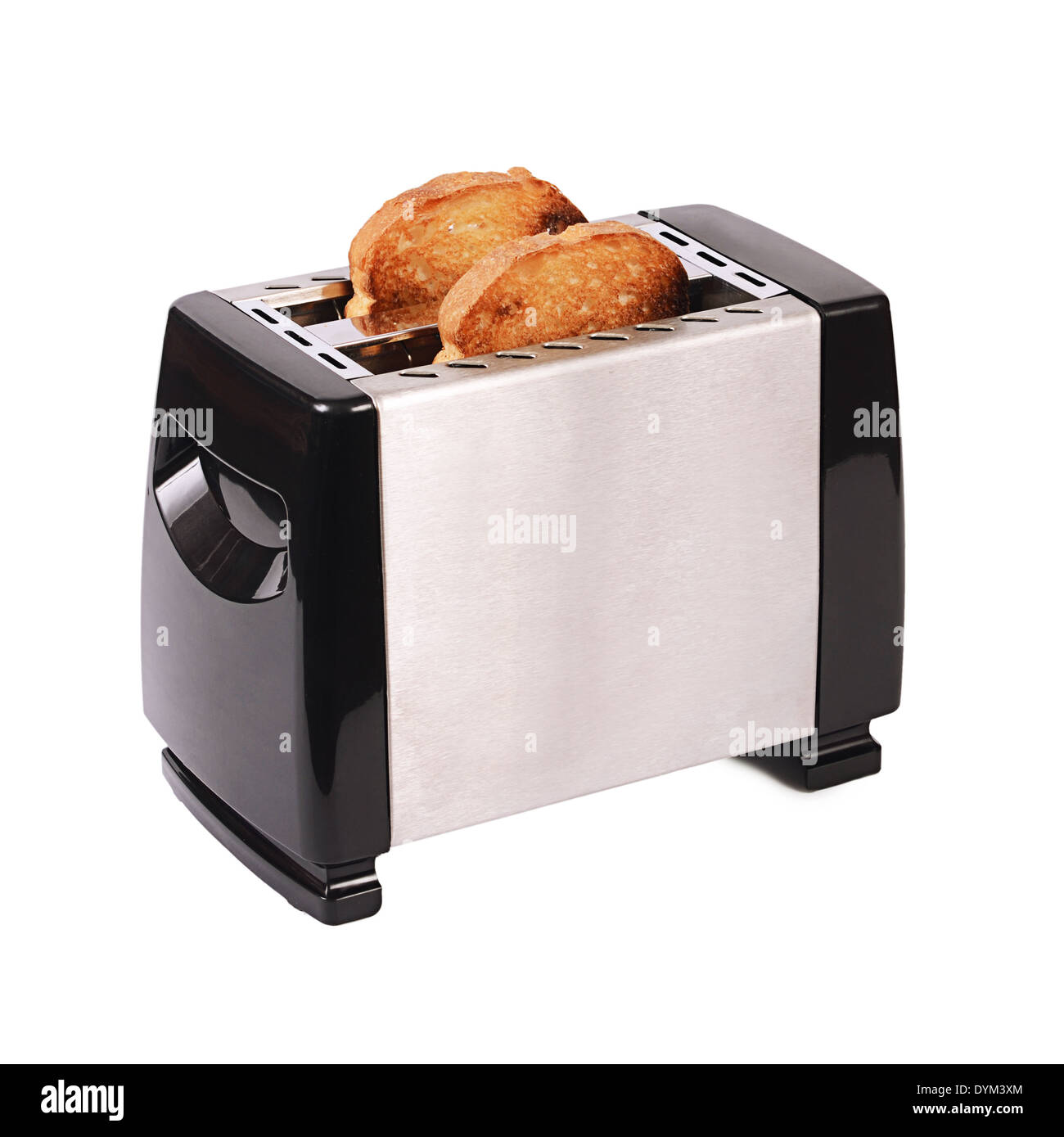 The silver toaster isolated on white background Stock Photo - Alamy