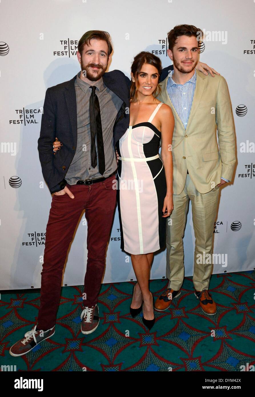 New York, NY, USA. 21st Apr, 2014. Brian McElhaney, Nikki Reed, Nick ...