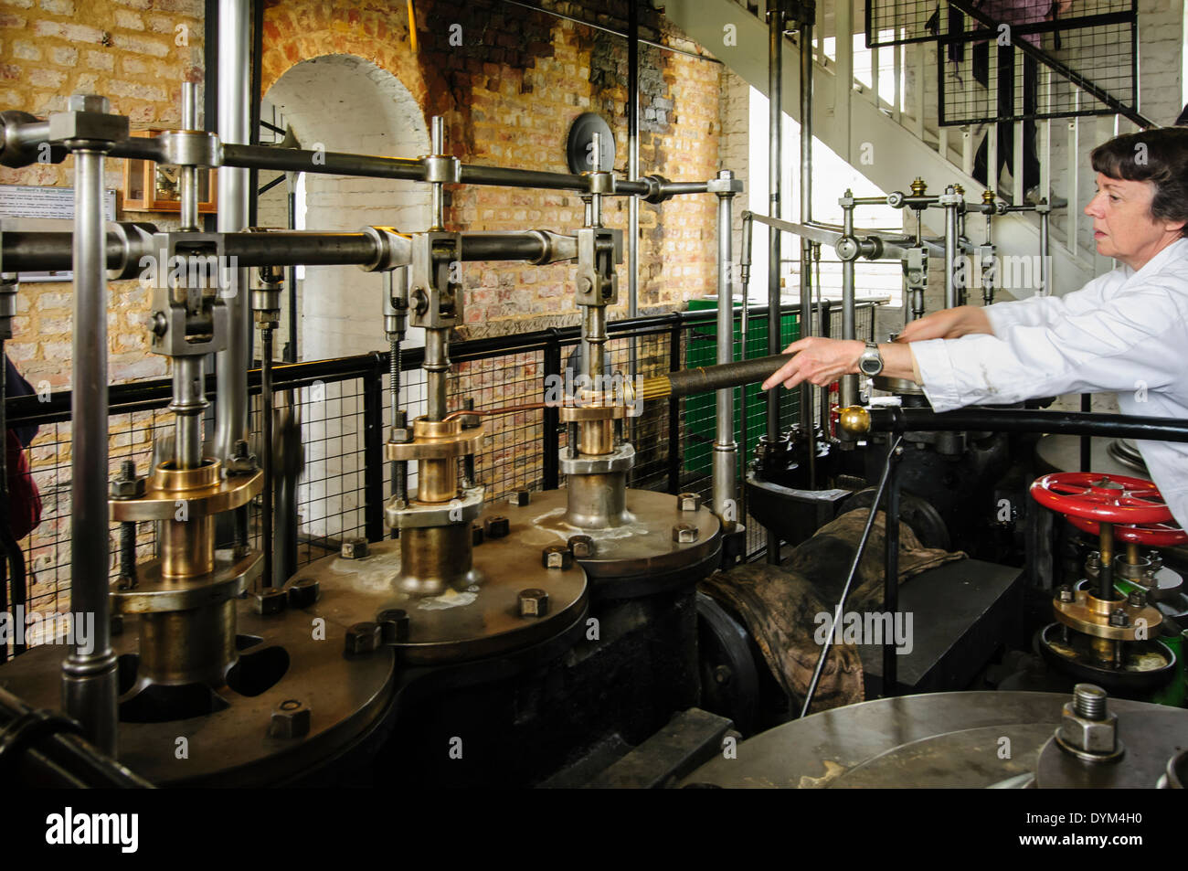 Crofton steam beam engine Stock Photo - Alamy