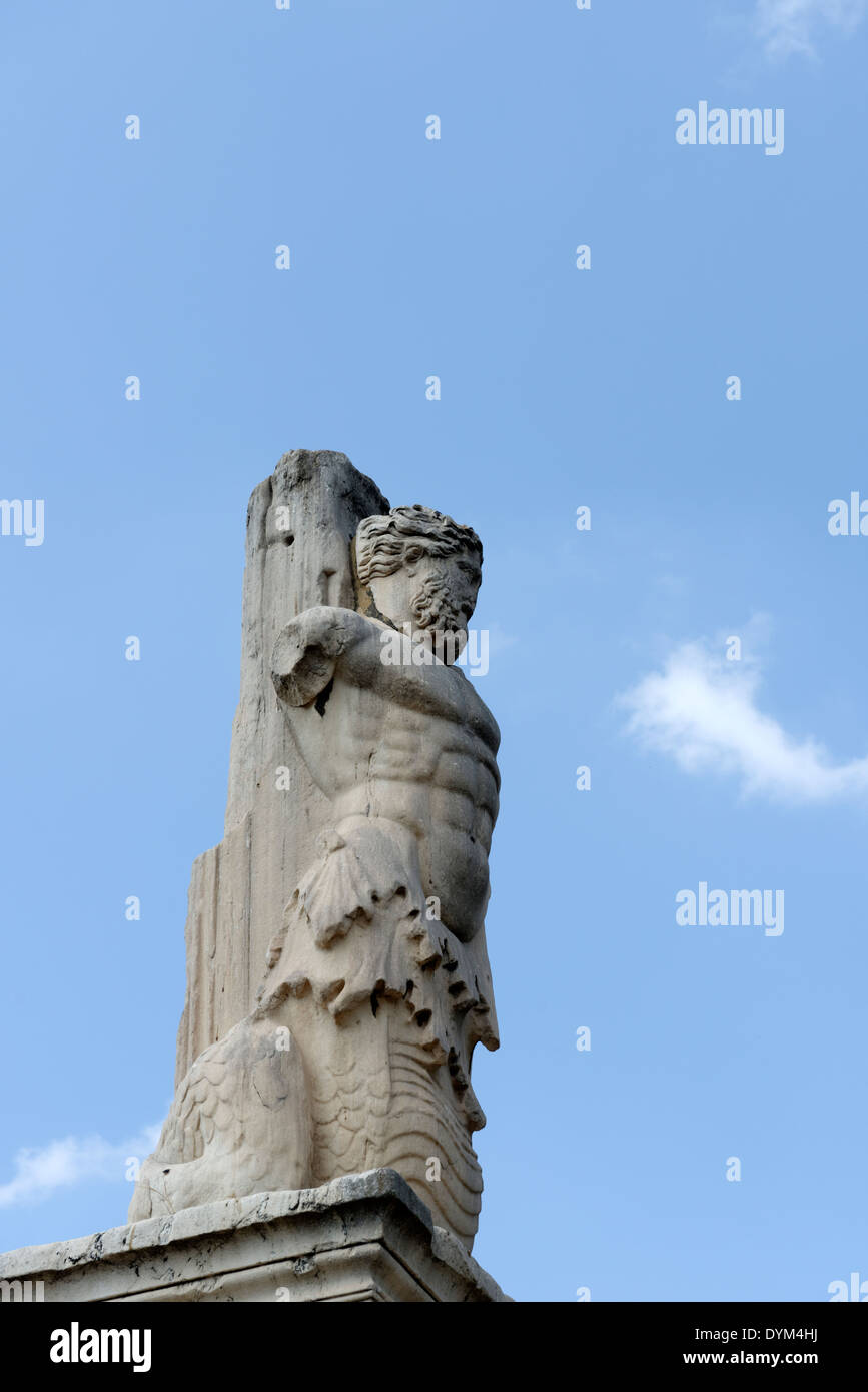 Colossal Triton statue Ancient Agora Athens Greece statue from group 4 ...