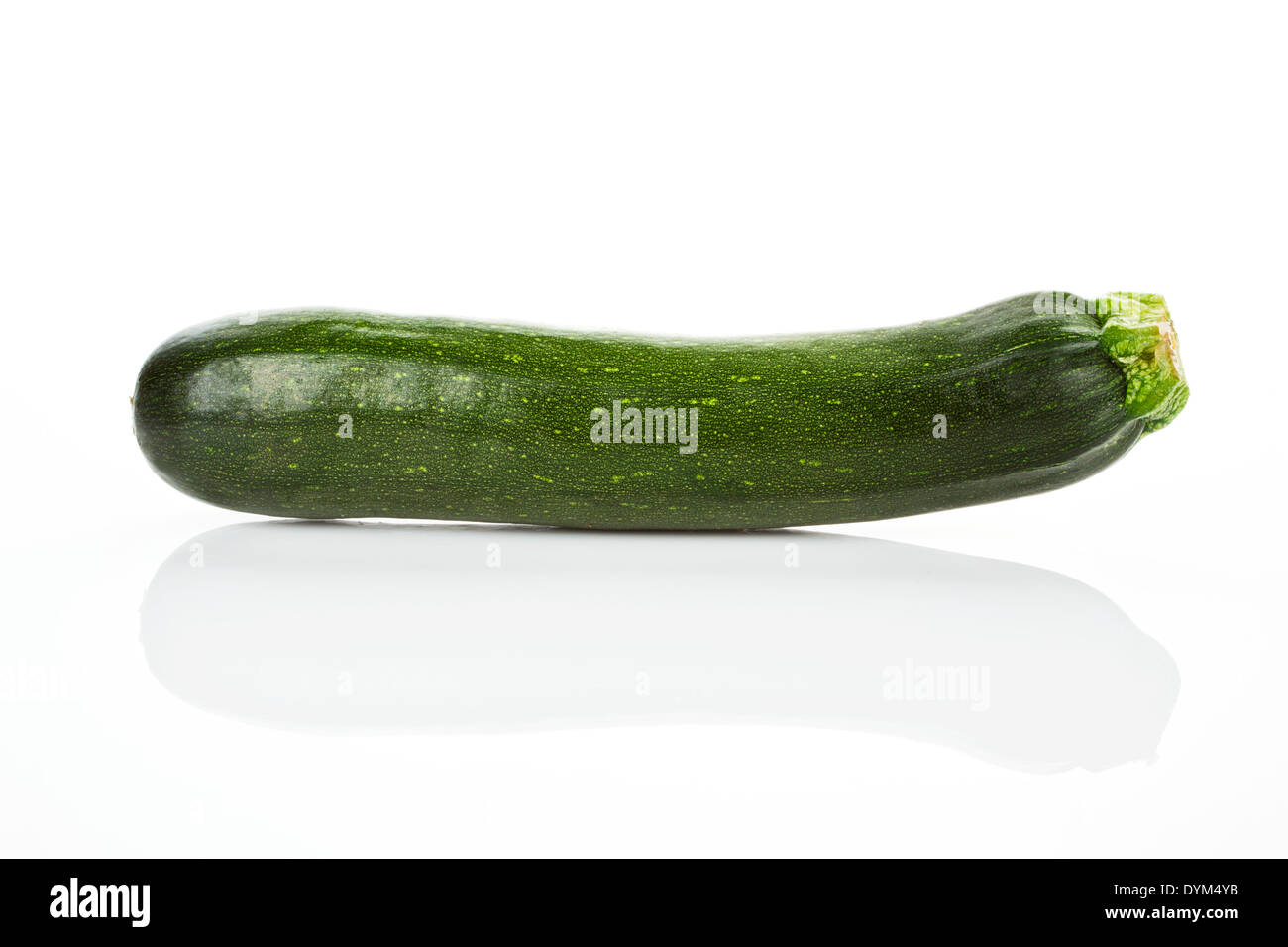 Green ripe zucchini isolated on white background Stock Photo - Alamy