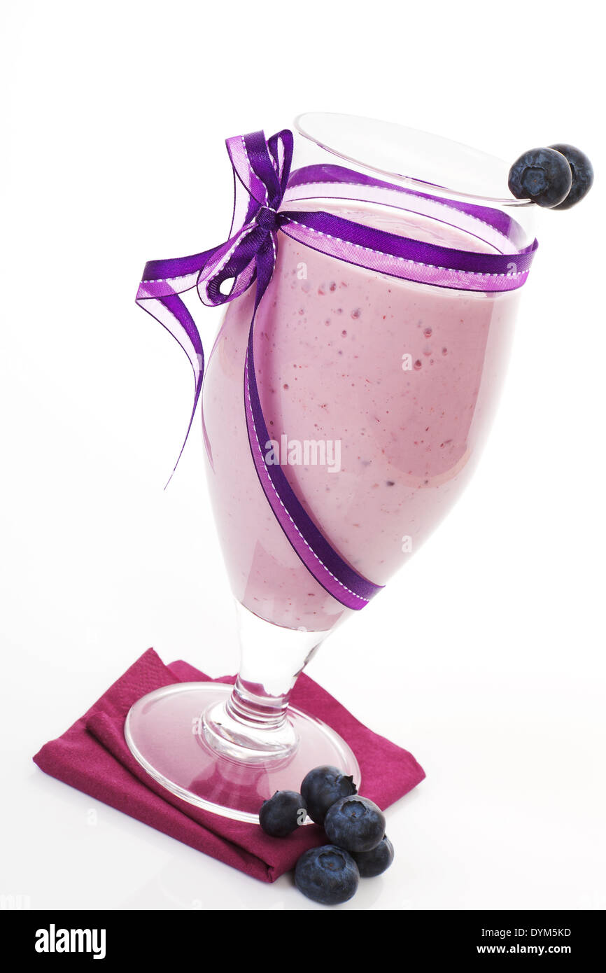 Delicious blueberry shake. Culinary summer fruit cocktail Stock Photo ...