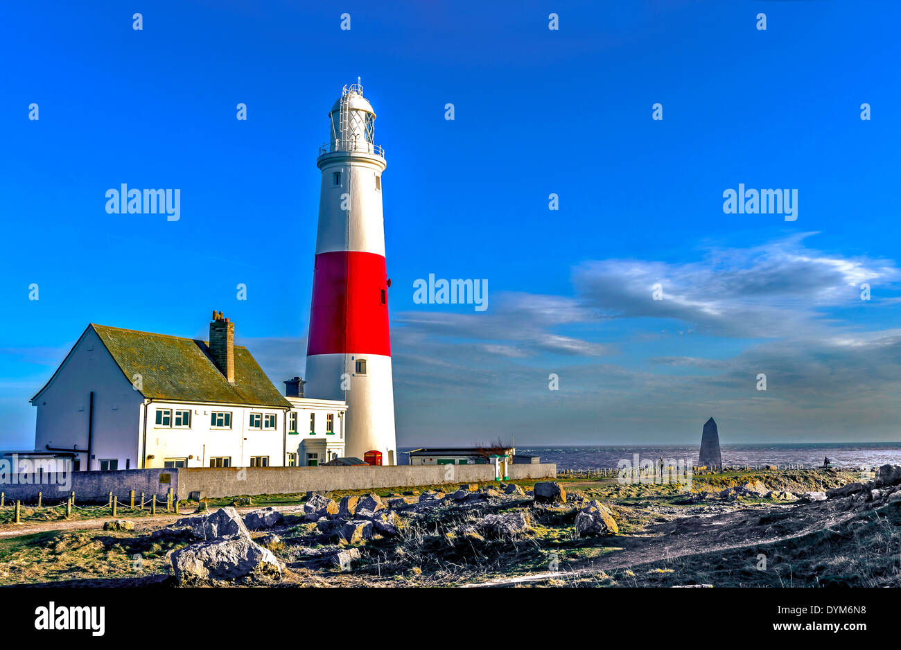 Portland Bill Lighthouse Stock Photo - Alamy