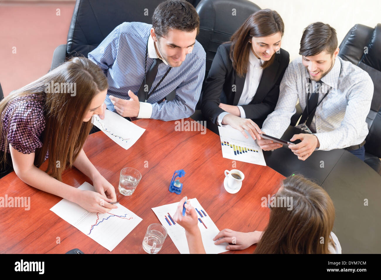 Business people having board hi-res stock photography and images - Alamy