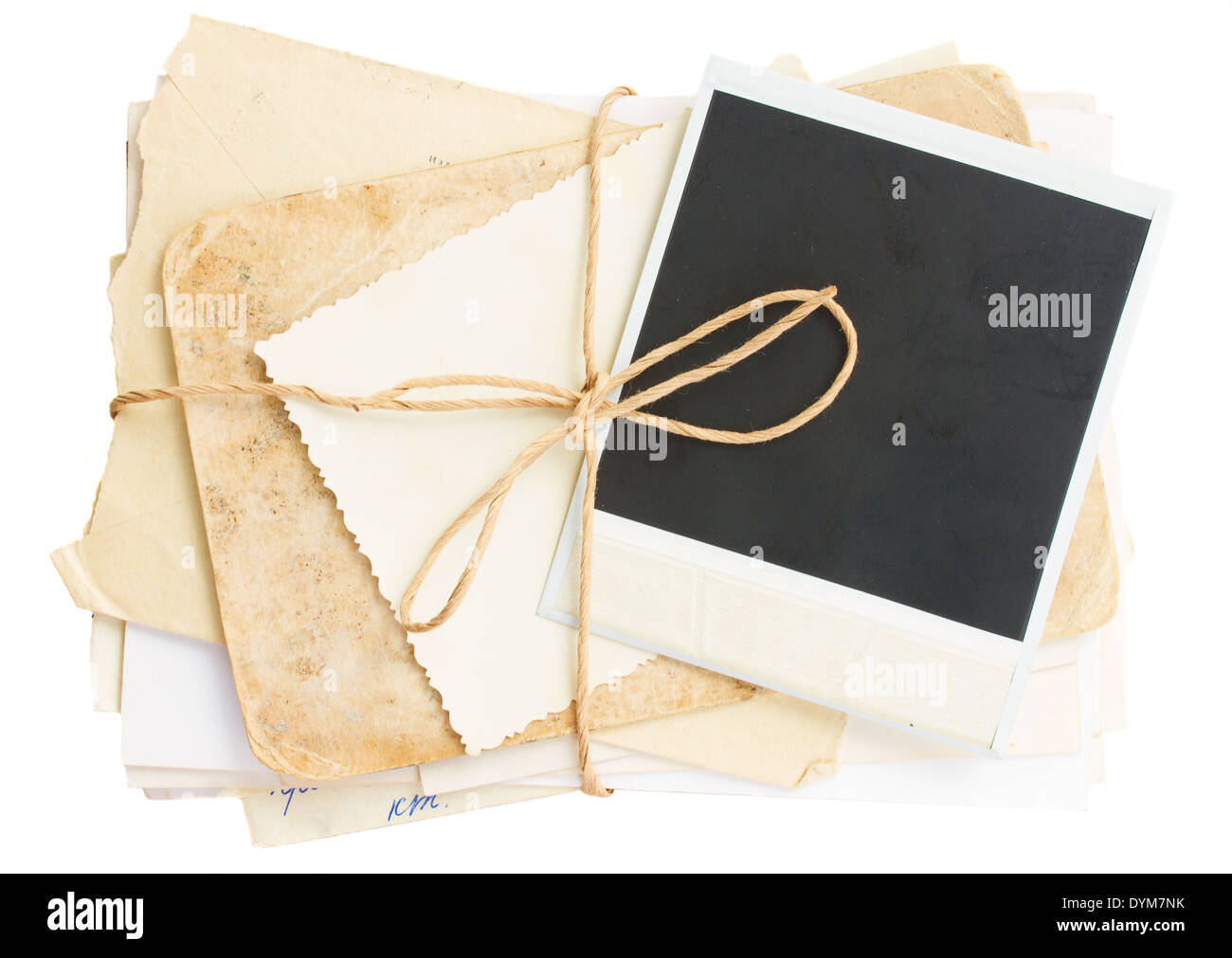 pile of old mail and aged photos Stock Photo - Alamy