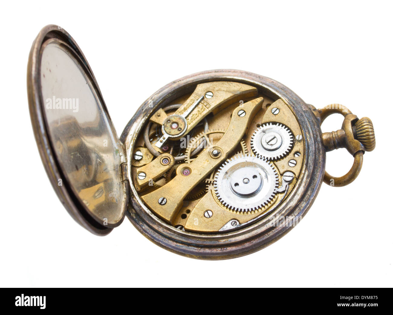 open antique clock Stock Photo - Alamy