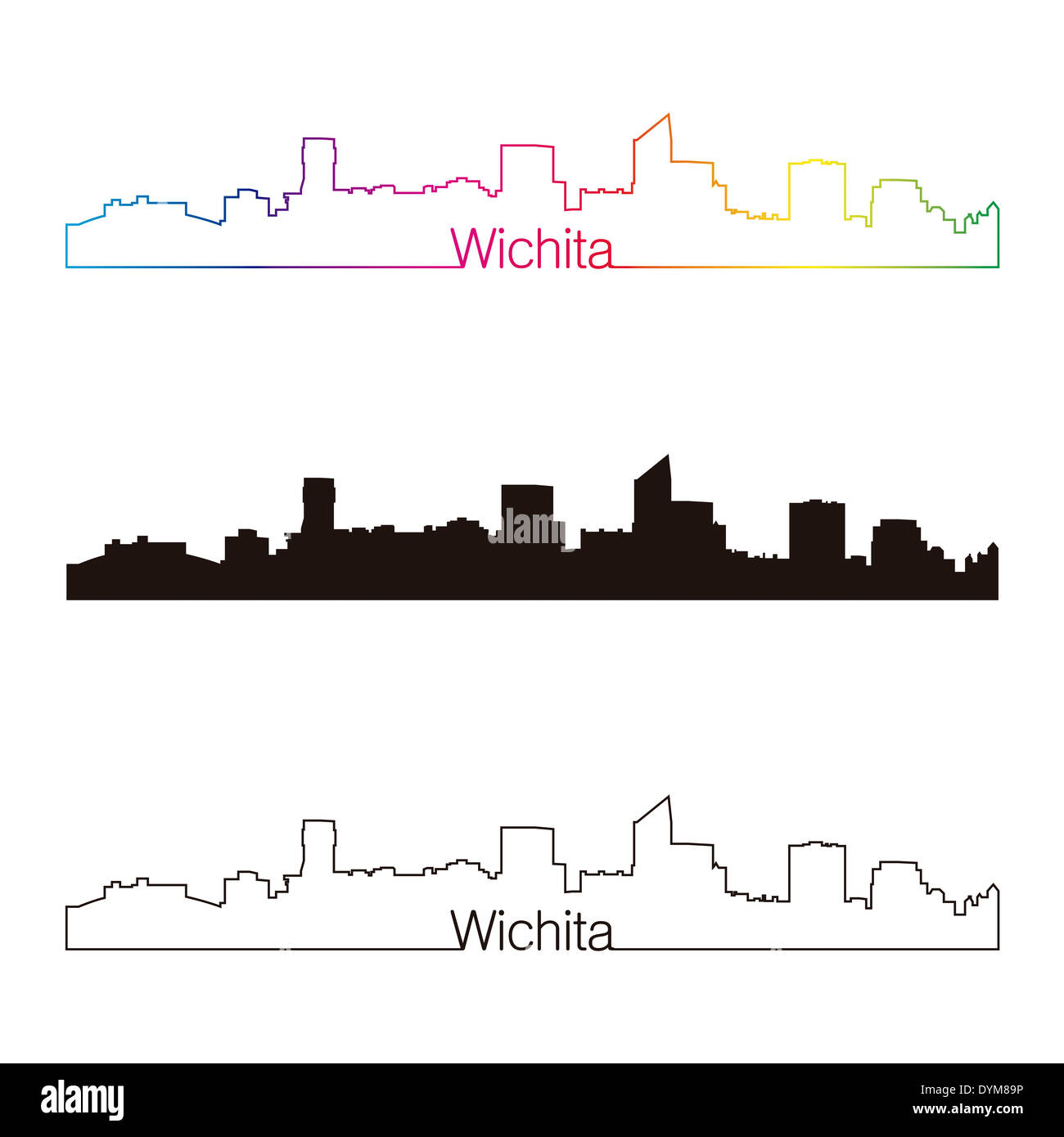 Wichita kansas skyline hi-res stock photography and images - Alamy