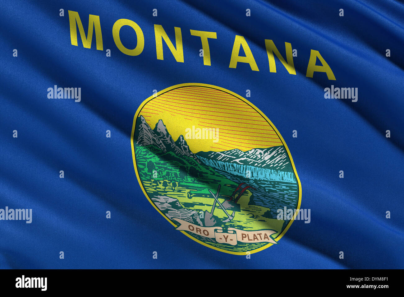 Flag of Montana Stock Photo - Alamy