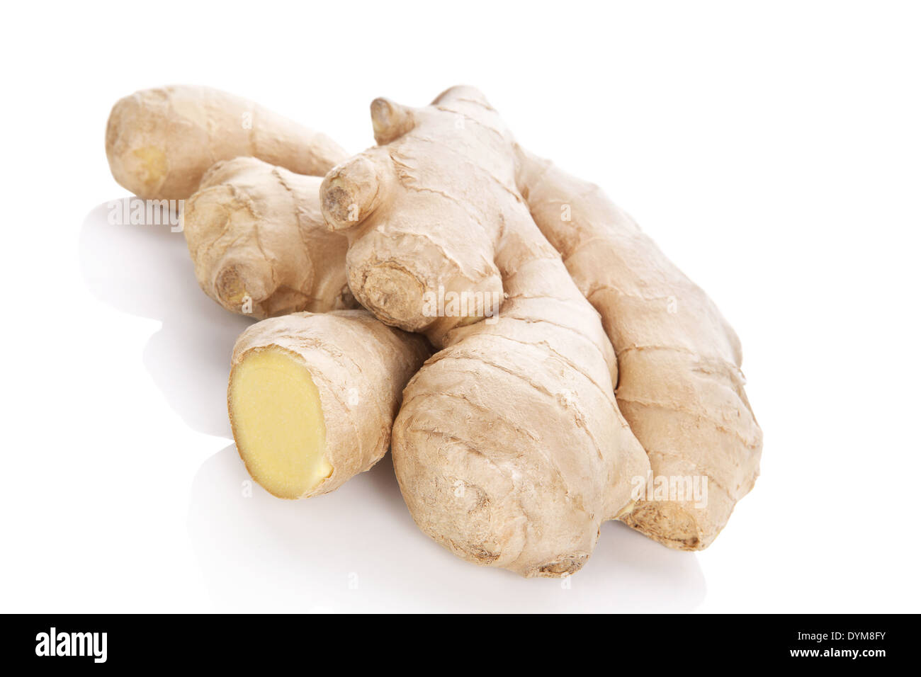 Ginger isolated on white background. Culinary healthy cooking Stock ...