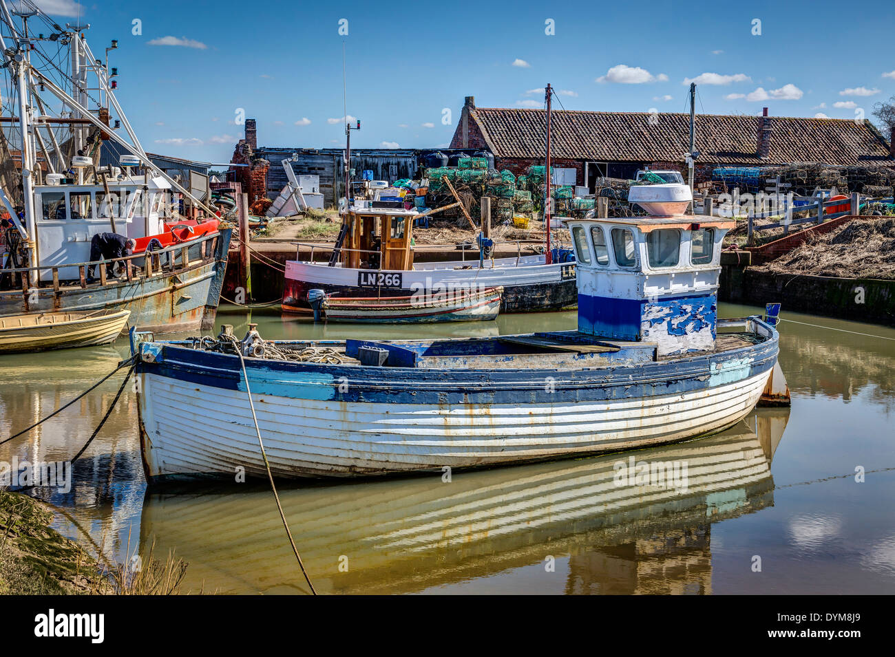 The boatyard at Brancaster Staithe in Norfolk, UK Stock Photo - Alamy