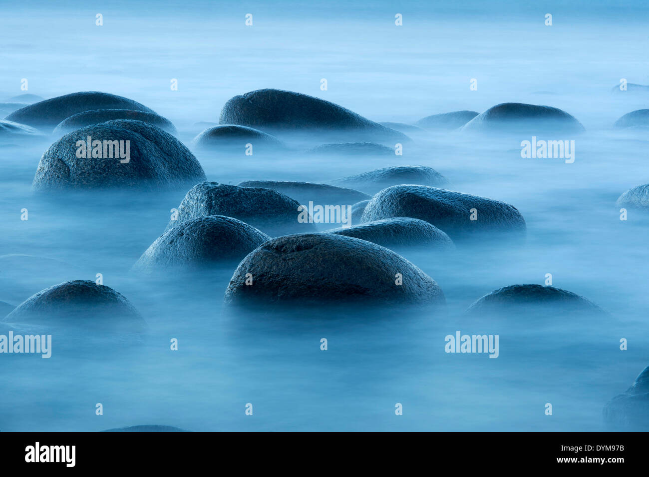 Rocks, sea, Lofoten, Norway Stock Photo - Alamy