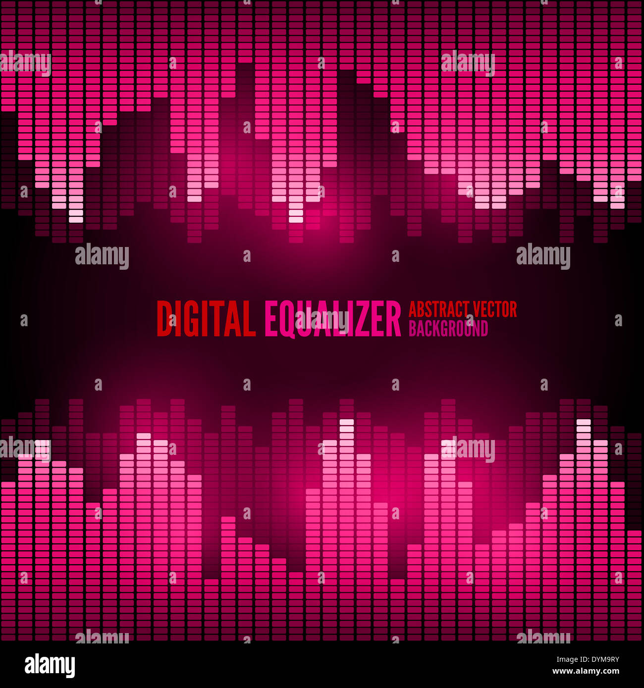 Equalizer on abstract technology background Stock Photo - Alamy