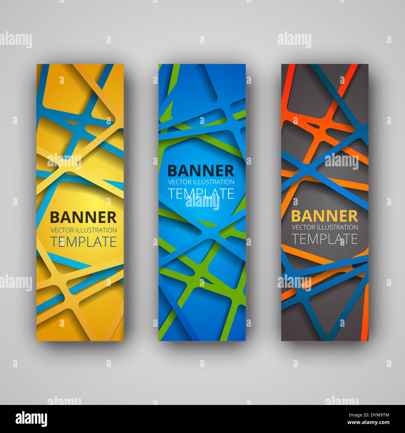 Set blue web banners hi-res stock photography and images - Alamy