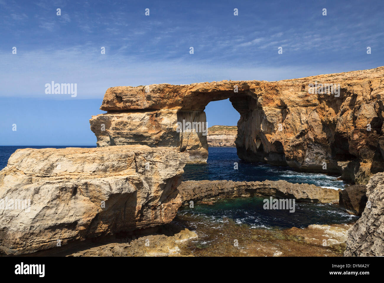 Azure Window in Dwejra Bay, Gozo, Malta Stock Photo - Alamy