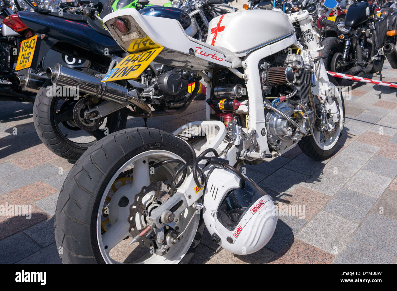 Turbo charged high performance motorcycle Stock Photo - Alamy