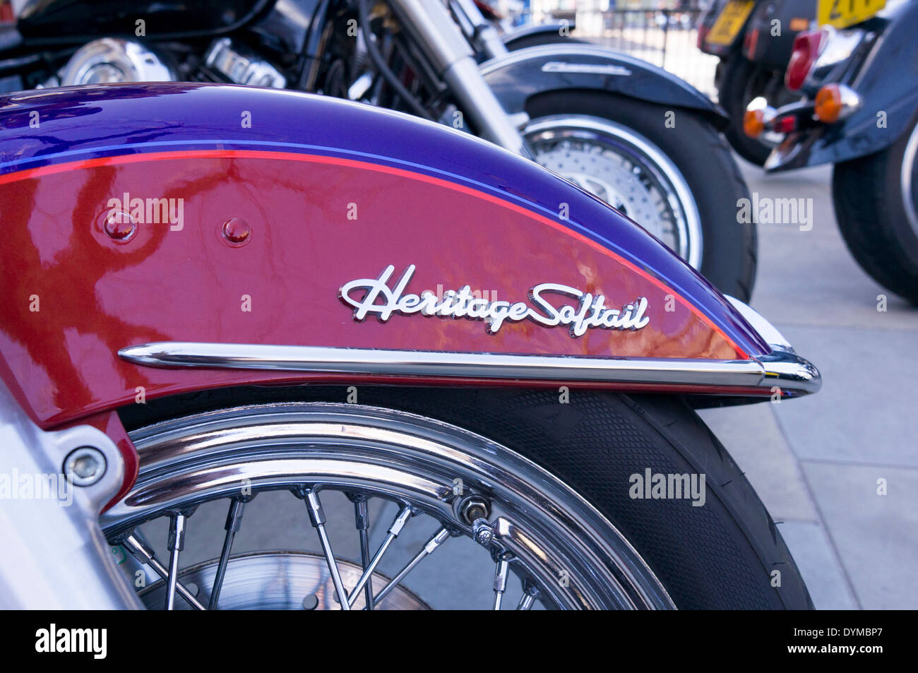 Section of front mud guard on Harley Davidson Heritage Softail ...
