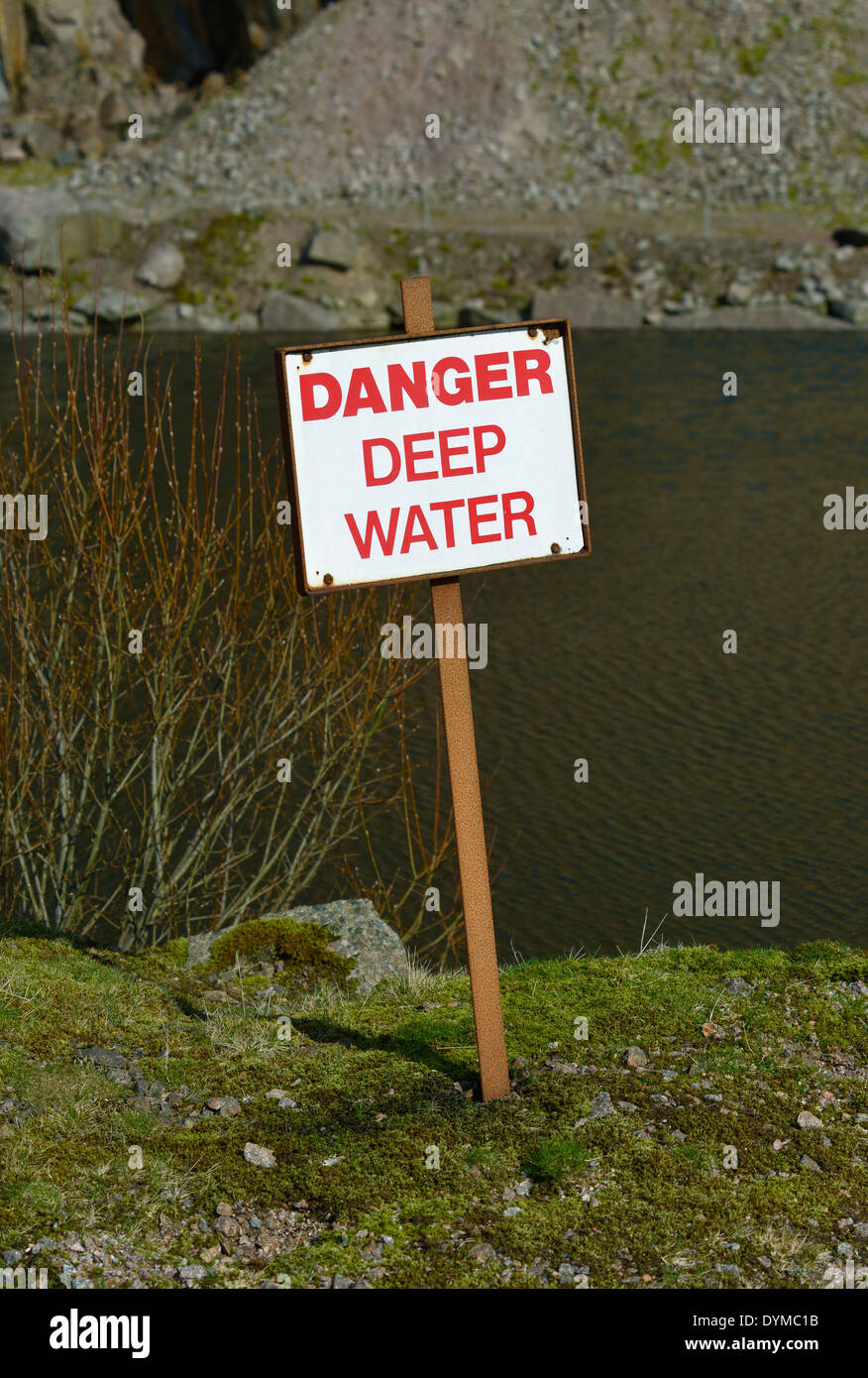 Notice [danger Deep Water] High Resolution Stock Photography and Images ...
