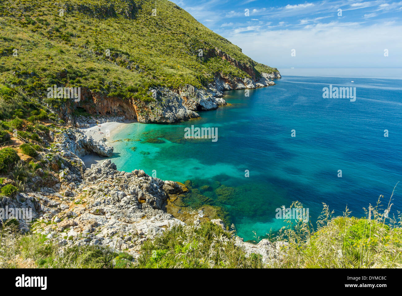 Lovely limestone cove at Zingaro Nature Reserve near Scopello on this ...