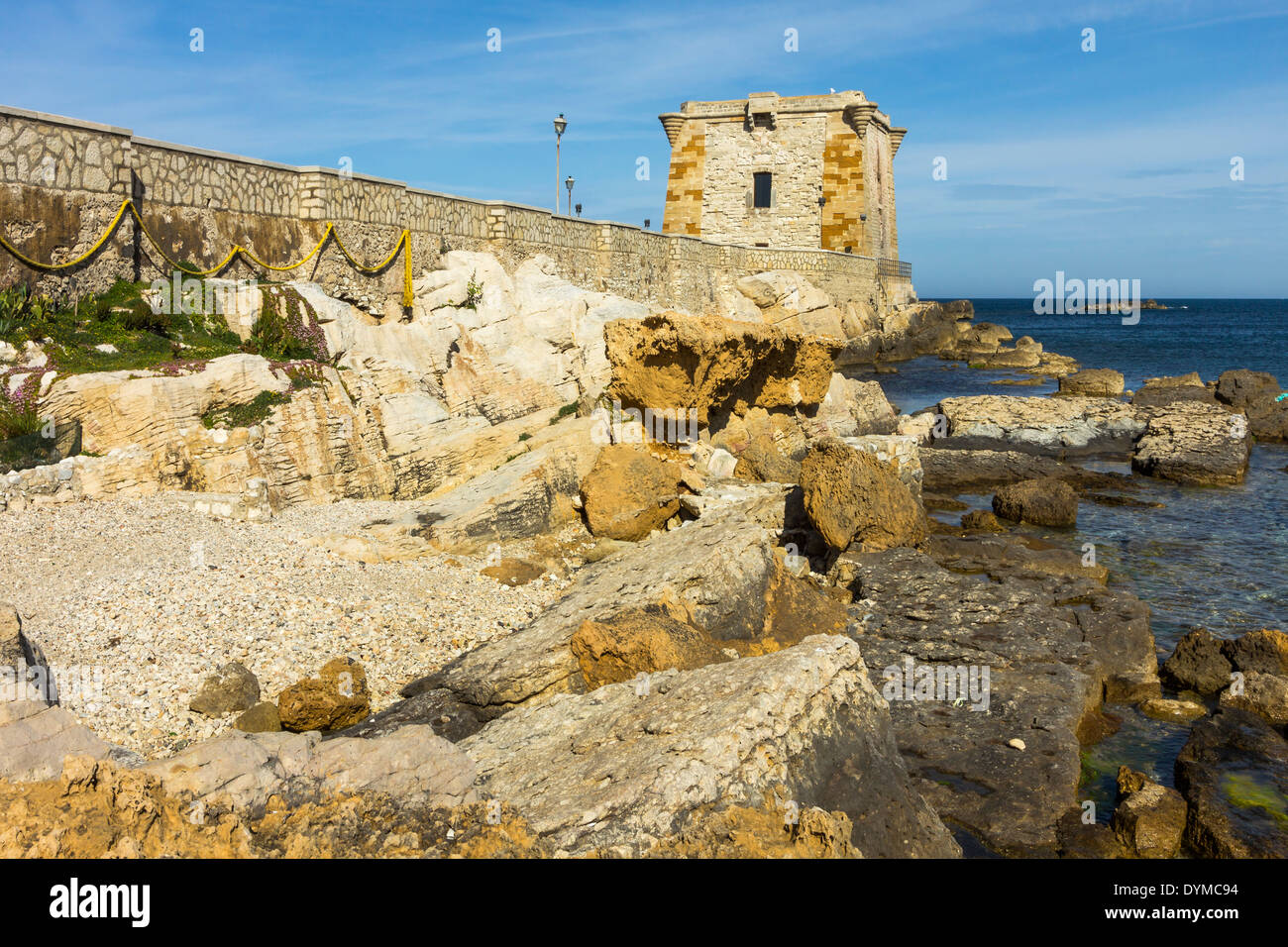 Torre (Tower) di Ligny, built 1671 as fort, now a Prehistory Museum, on ...