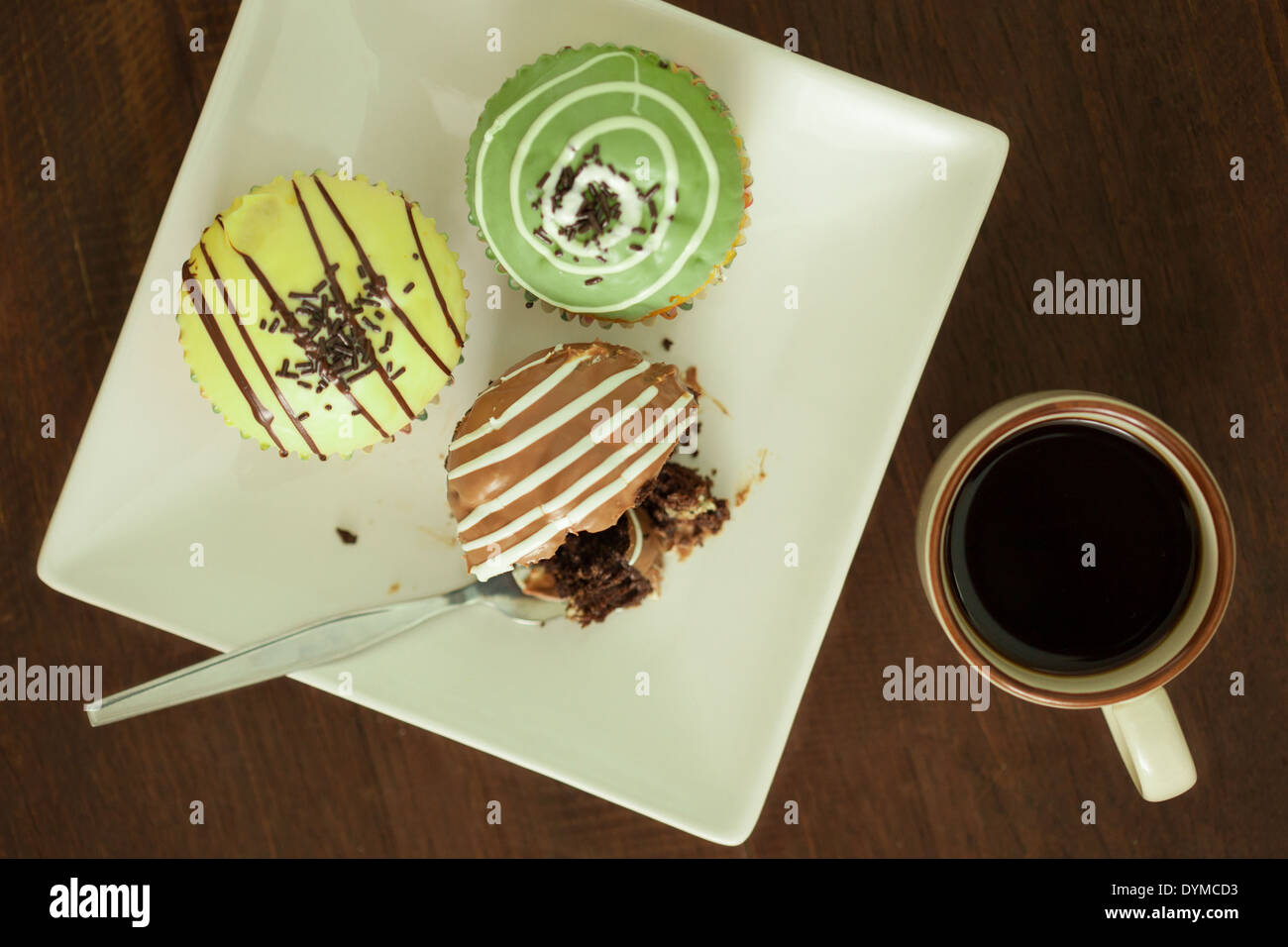 Coffee and Cupcakes Stock Photo - Alamy
