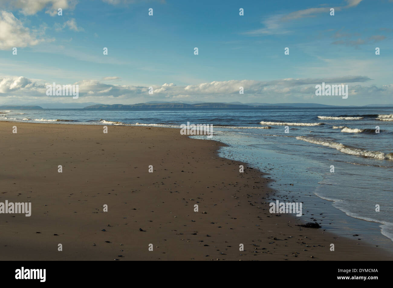 CULBIN BEACH AND SEA LOOKING AT THE BLACK ISLE AND NIGG MORAY COAST ...
