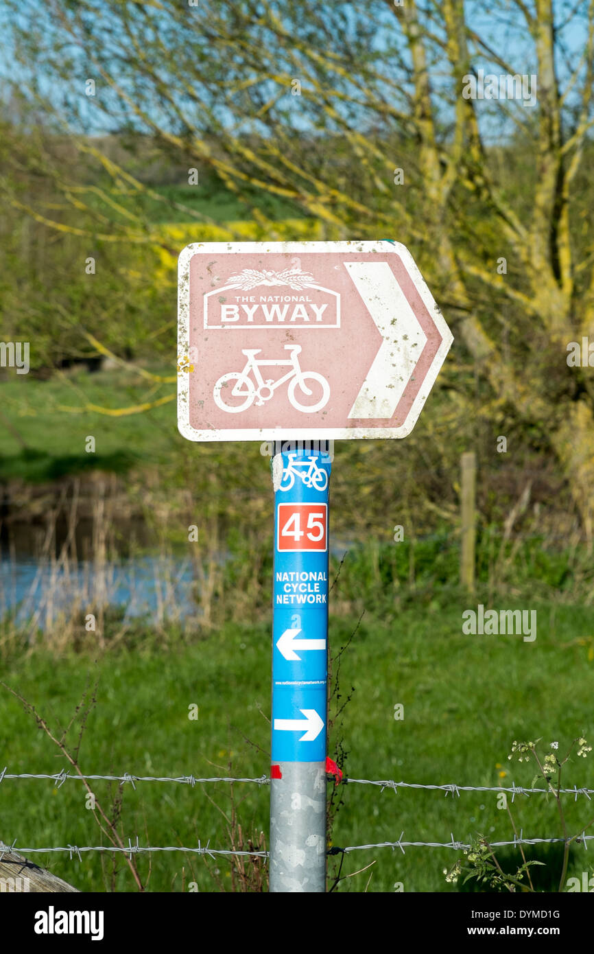 National Byway sign Stock Photo - Alamy