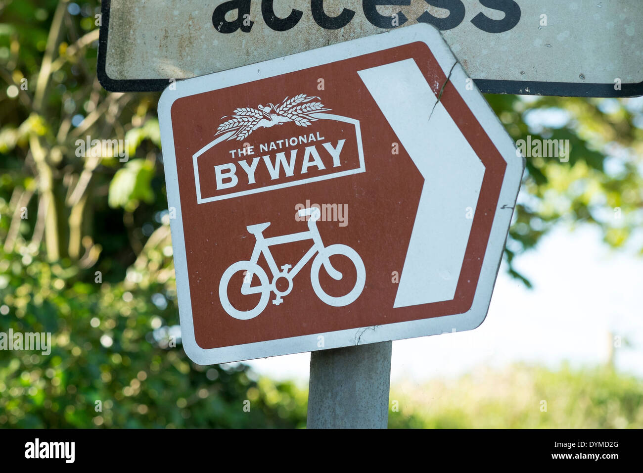 National Byway sign Stock Photo - Alamy