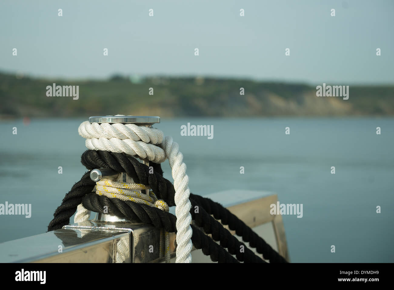 sailing ropes on the boats Stock Photo - Alamy