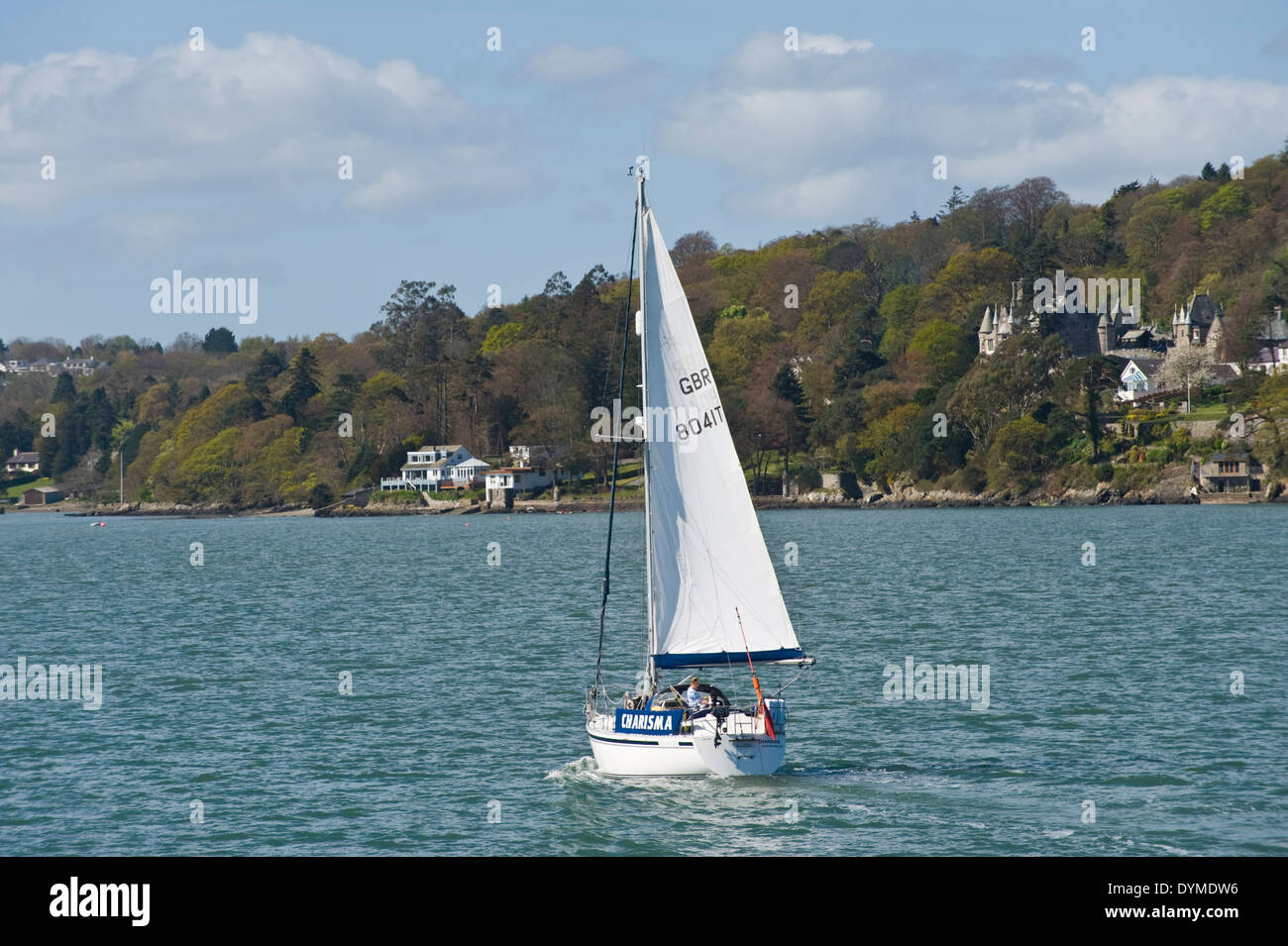 Sailing Boats Menai Straits Wales High Resolution Stock Photography and ...