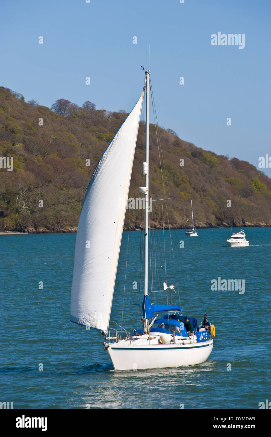 Sailing Boats Menai Straits Wales High Resolution Stock Photography and ...