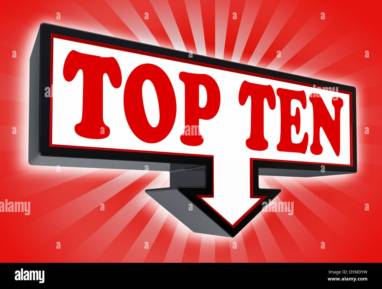 Top ten 10 list hi-res stock photography and images - Alamy