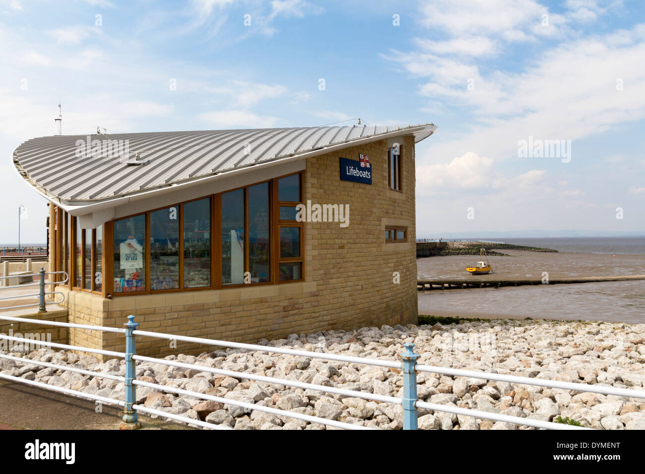 The new RNLI life boat station in Morecambe Bay Stock Photo - Alamy