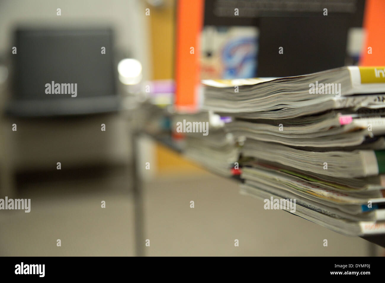 stack of different magazines on a table Stock Photo - Alamy