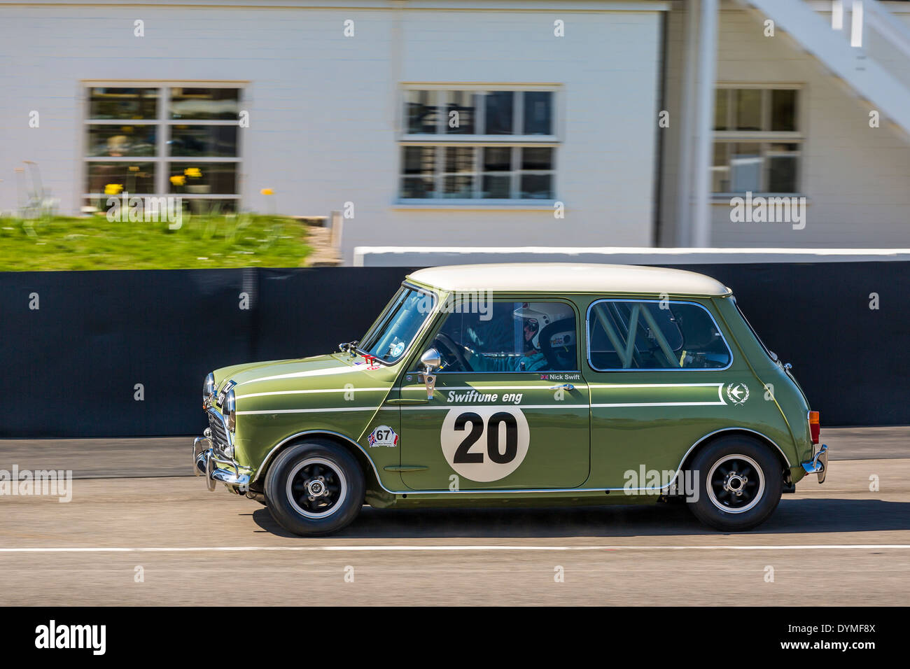 1963 Morris Mini Cooper S with driver Nick Swift during the Sears ...