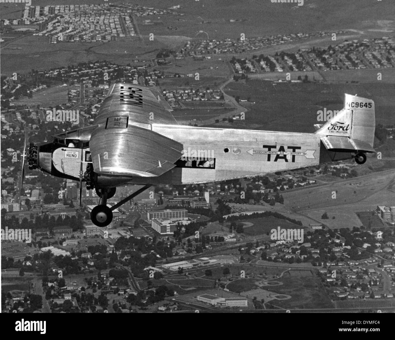 The Ford 5-AT-B Trimotor, also known as the 'Tin Goose,' was a ...