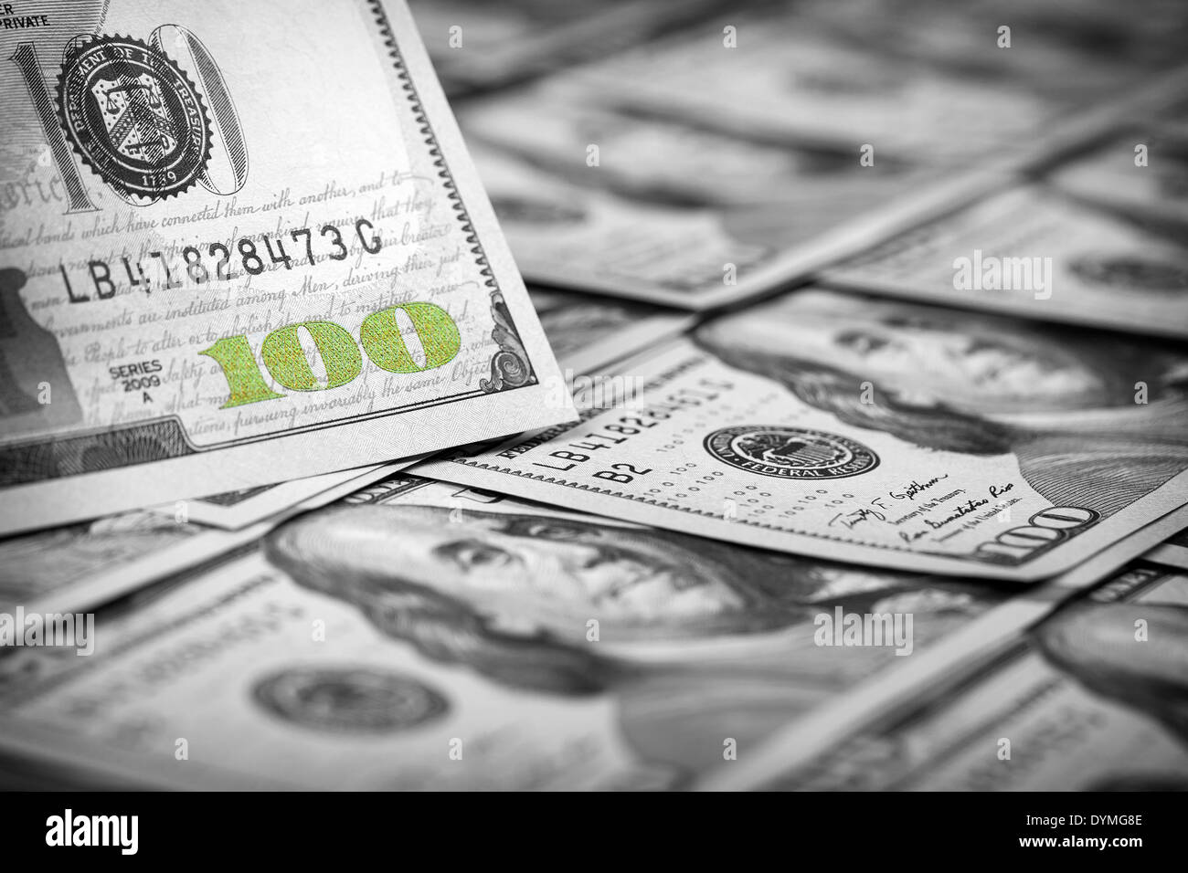 Dollars Photography: Macro of US One Hundred Dollar Stock Photo - Alamy