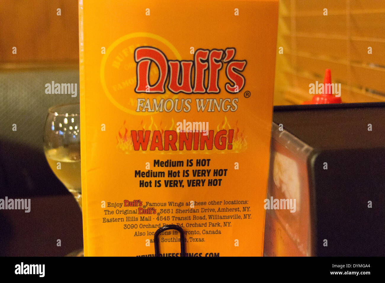 Duff's Famous Wings, Buffalo NY Stock Photo - Alamy