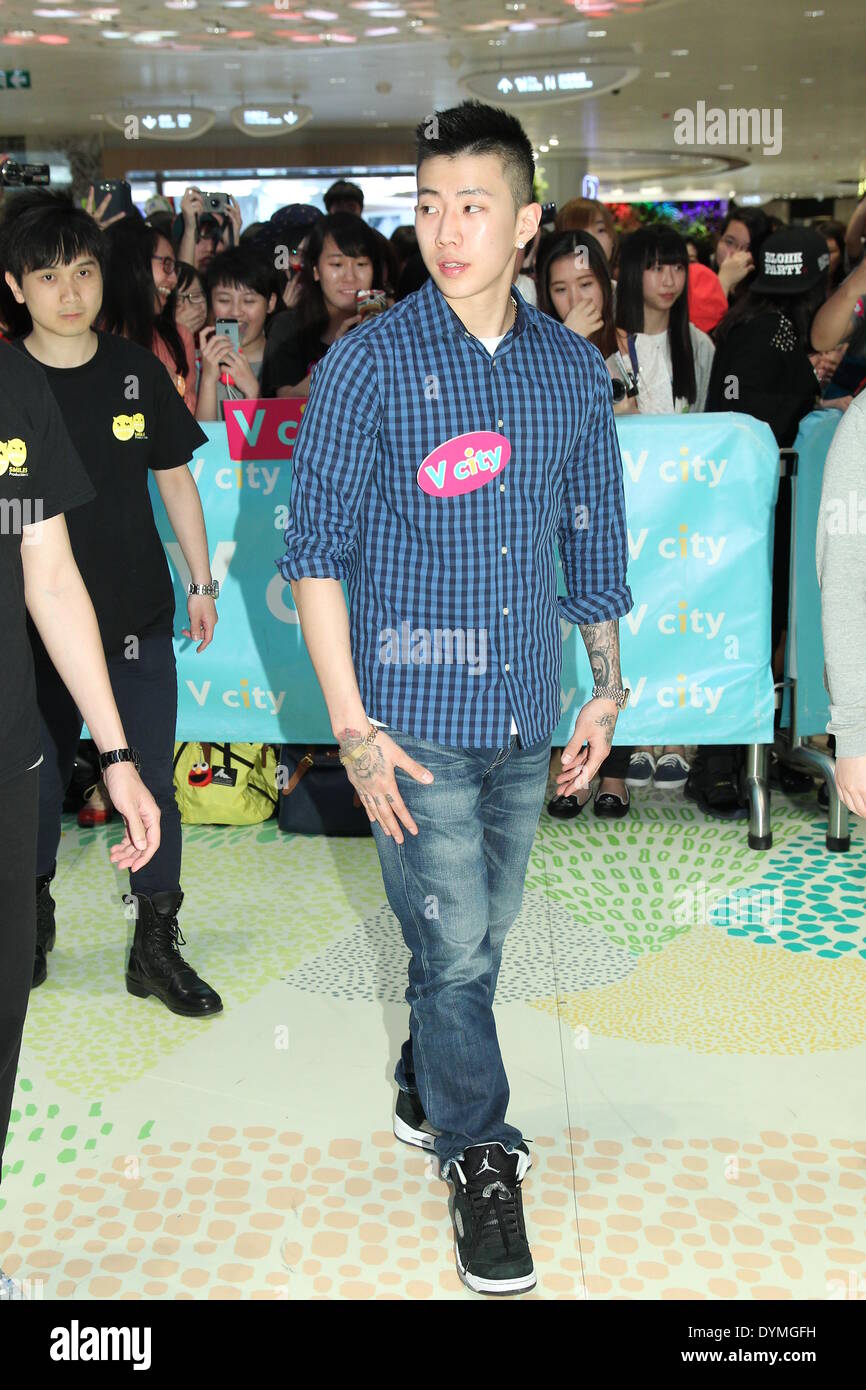 Hong Kong, China. 19th Apr, 2014. South Korean Singer Jay Park meets fans in Hong Kong, China on ...