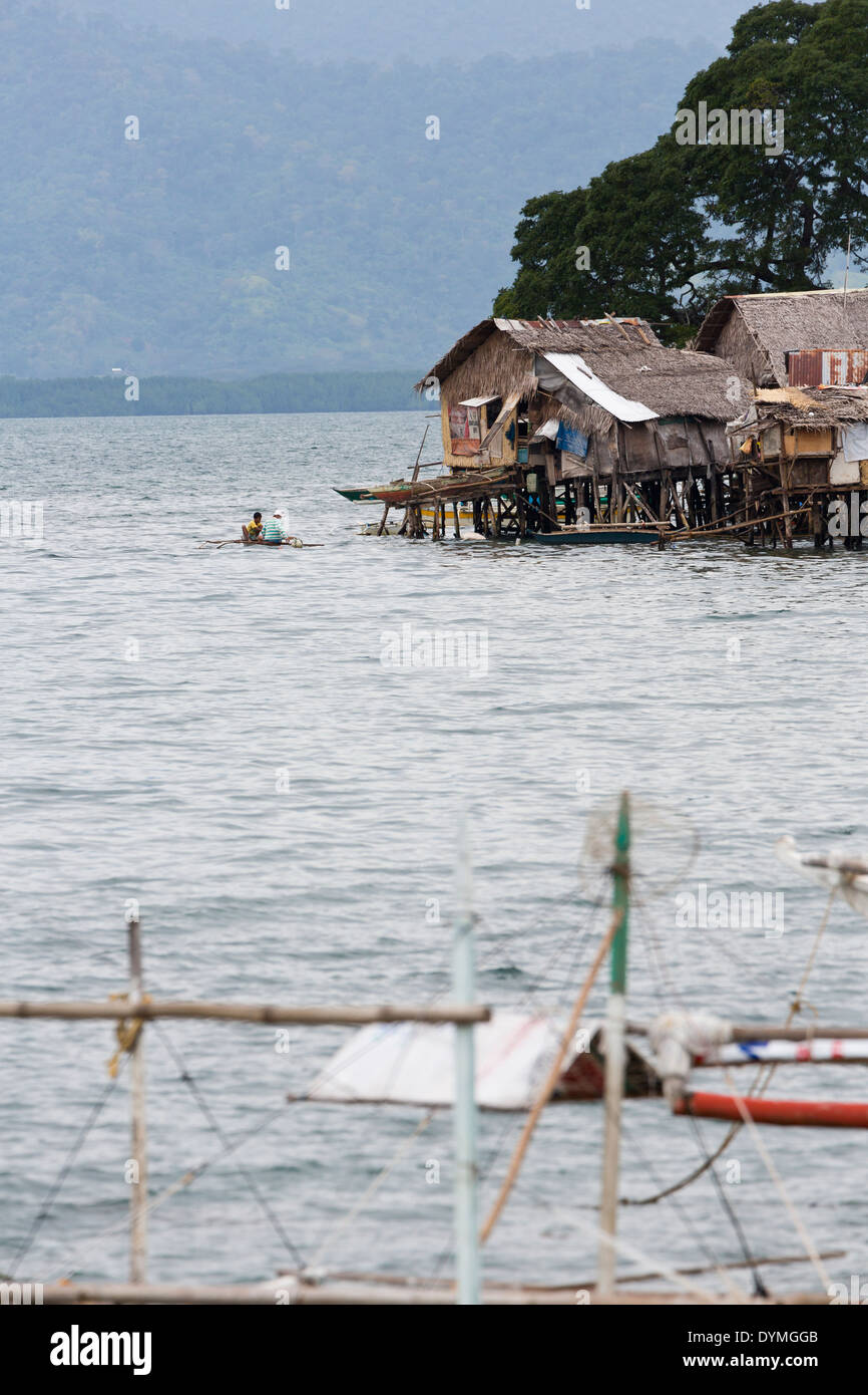 Fisherman House in Puerto Princesa, Palawan, Philippines Stock Photo ...
