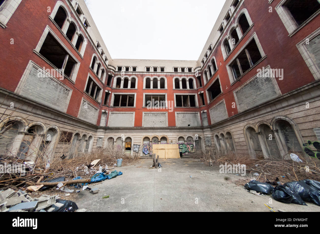 Run Down School Building