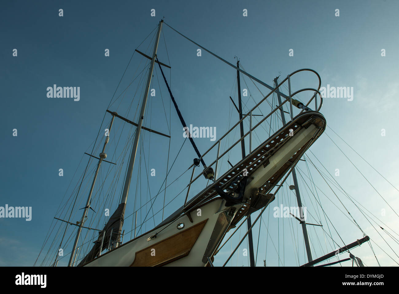 a sailing boat view from below Stock Photo - Alamy